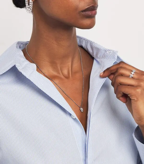 ANITA KO Small Palm Leaf Necklace