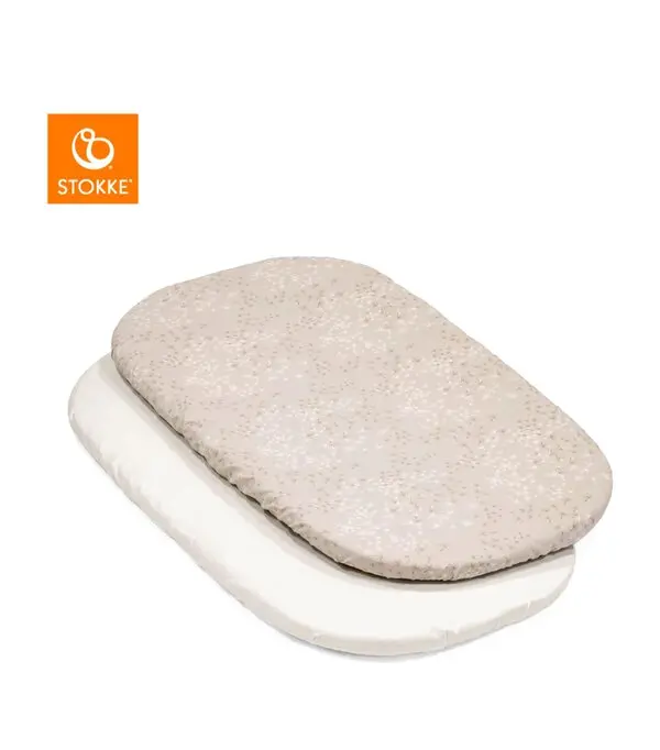 STOKKE Pack Of 2 Snoozi Fitted Sheets - Beige