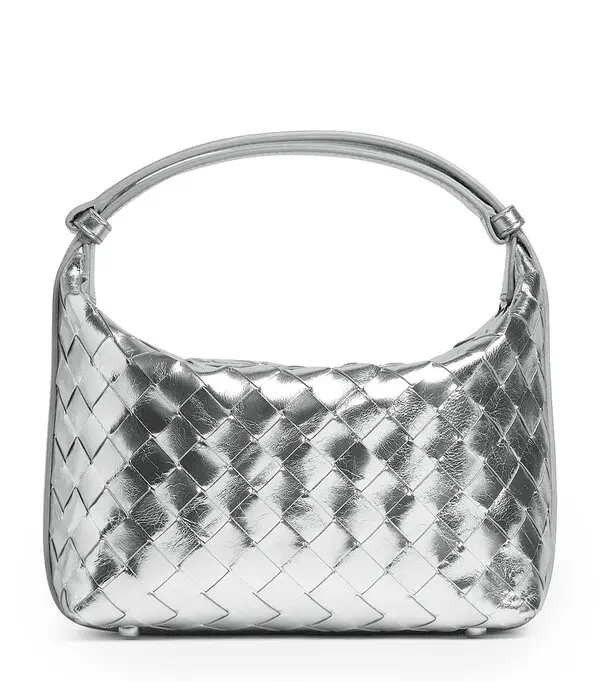 Bottega Veneta Mini Metallic Leather Wallace Top Handle Bag