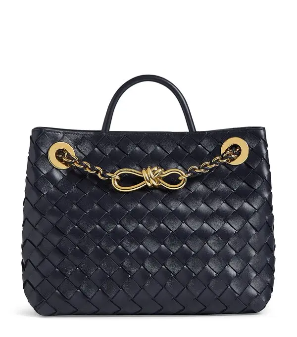 Bottega Veneta Small Andiamo Chain Shoulder Bag - Blue