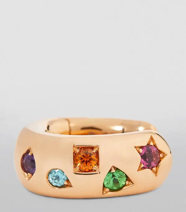 Pomellato Rose Gold And Gemstone Iconica Earrings