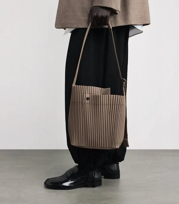 Issey Miyake Pleated Utility Shoulder Bag