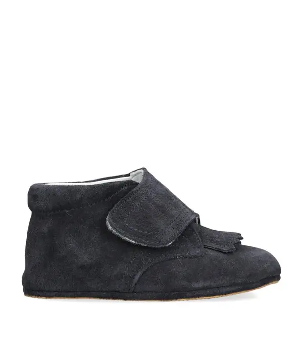 PAPOUELLI Suede Bambie Boots - Navy