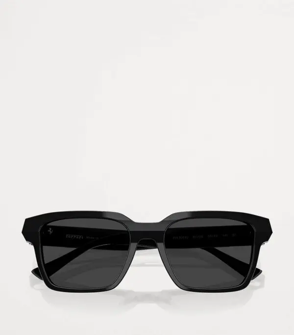 FERRARI Acetate Square Polarised Sunglasses