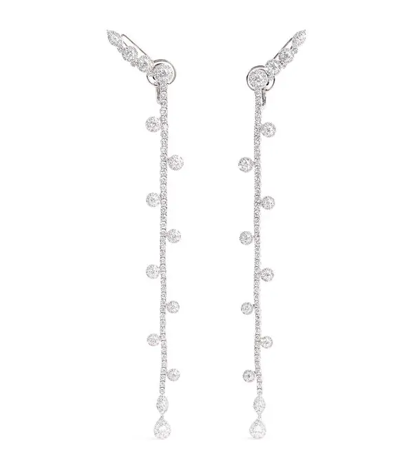 Yeprem Y-couture Diamond Drop Earrings - White