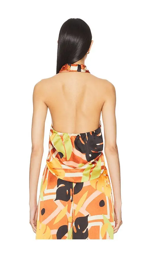 SEVEN WONDERS Sachi Halterneck Top - Orange