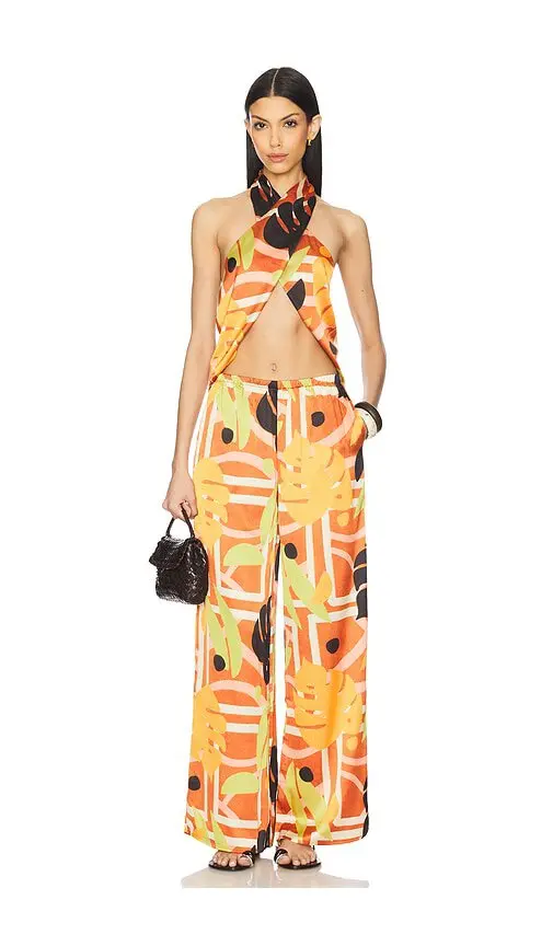 SEVEN WONDERS Sachi Halterneck Top - Orange