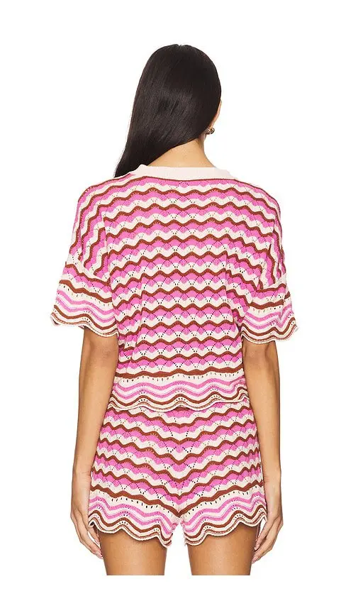 L*Space Sunchaser Crochet Top - Pink