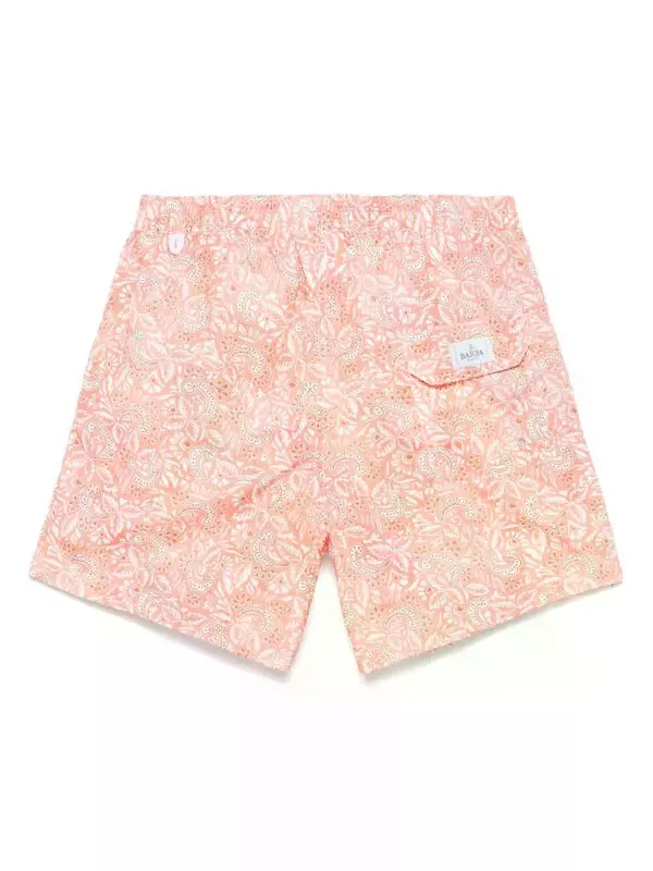 BARBA NAPOLI Printed Swim Shorts - Orange