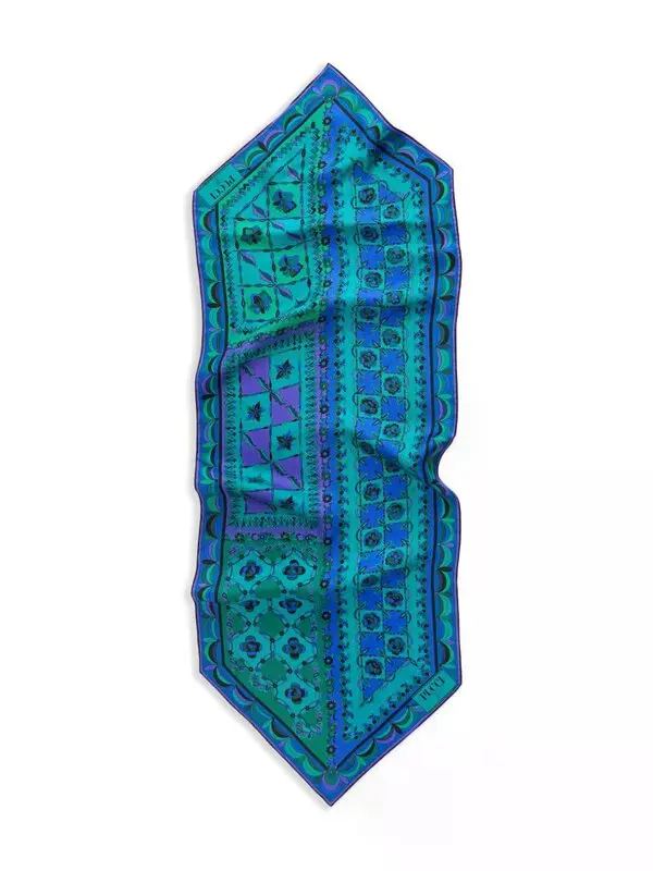 Emilio Pucci Festa-print Silk Scarf