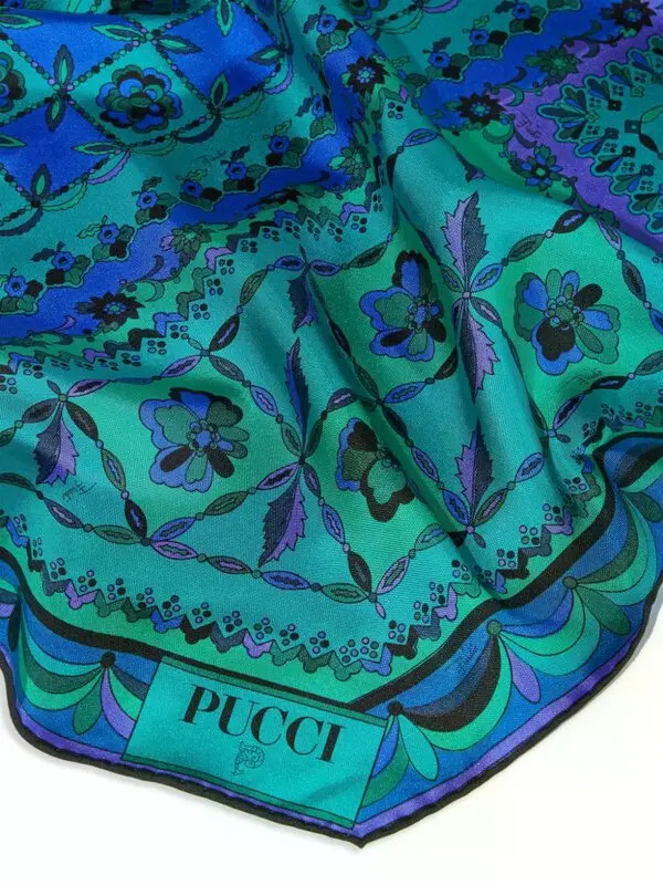Emilio Pucci Festa-print Silk Scarf