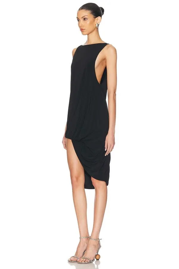 Jacquemus La Robe Peplo Courte - Black