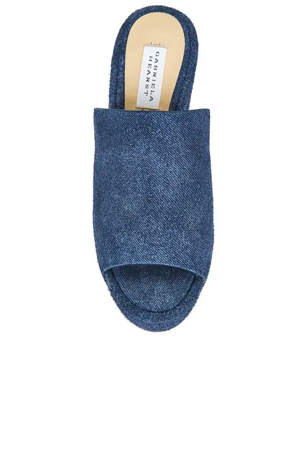 Gabriela Hearst Ares Mule - Medium Blue