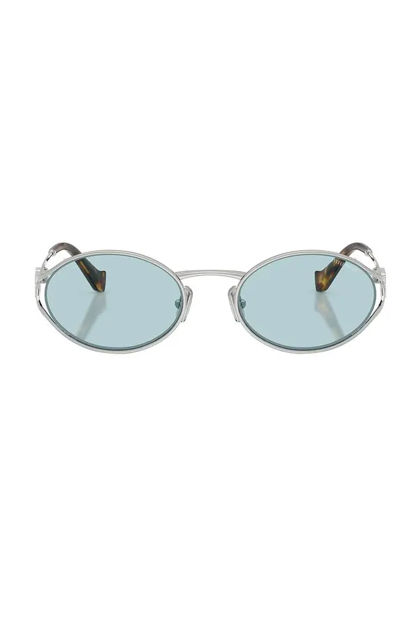 Miu Miu Round Sunglasses - Silver