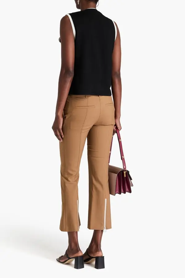 Marni Wool-crepe Kick-flare Pants
