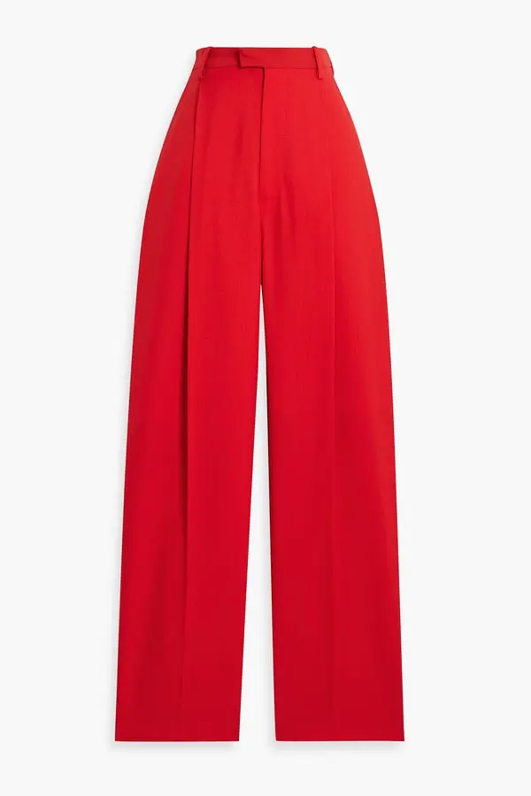 Marni Grain De Poudre Wool Straight-leg Pants