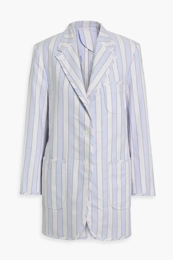Thom Browne Striped Cotton-jacquard Blazer