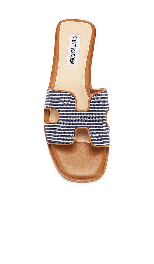 Steve Madden Hadyn Slides - Navy & White