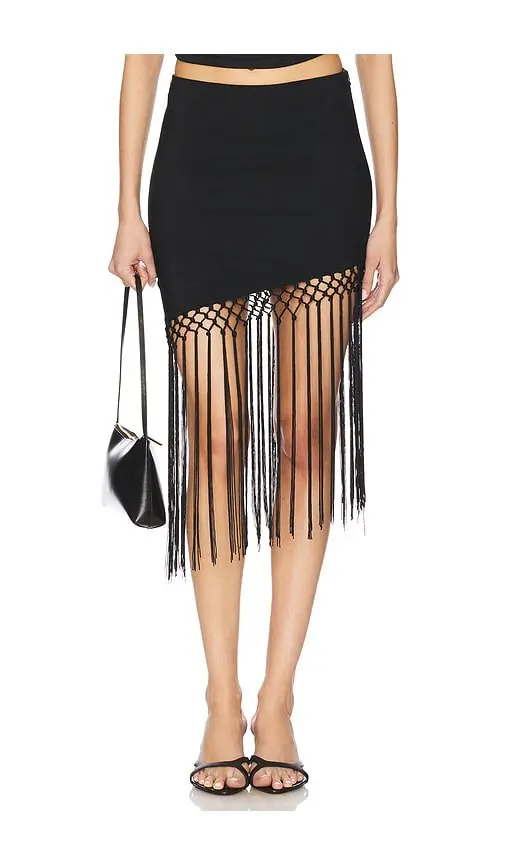 MORE TO COME Fringe Skirt