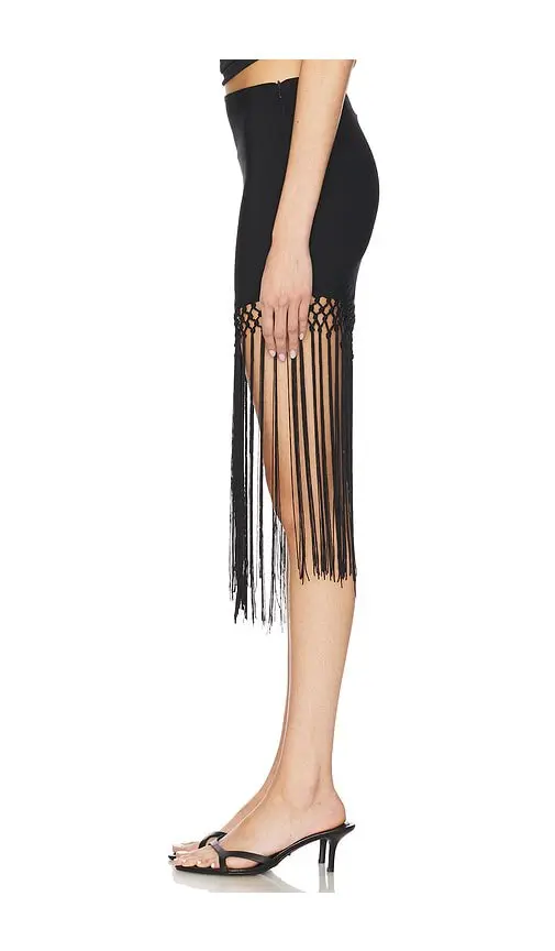 MORE TO COME Fringe Skirt