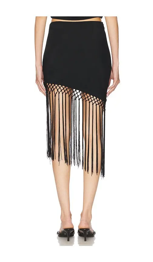 MORE TO COME Fringe Skirt