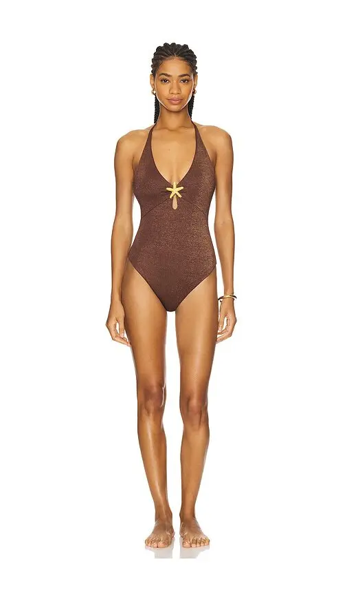 Show Me Your Mumu Corsica One Piece - Cinnamon Shimmer