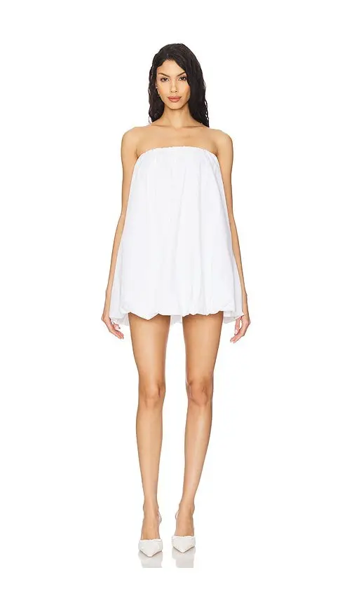 Show Me Your Mumu Beverly Bubble Dress - White Poplin
