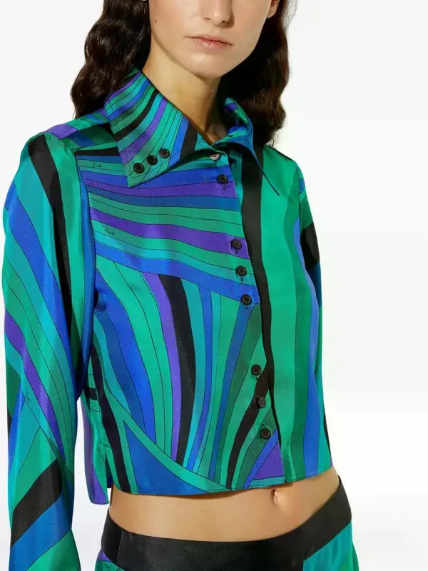 Emilio Pucci Iride-print Button-up Shirt