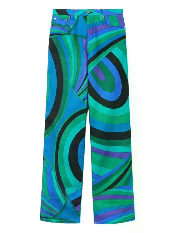 Emilio Pucci Iride-patterned Trousers