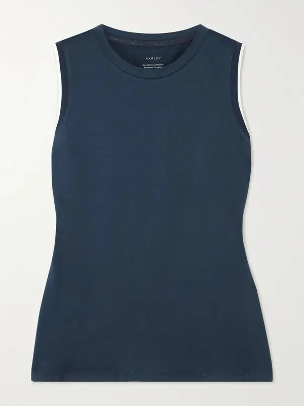 Varley Arton Stretch-jersey Tank - Blue