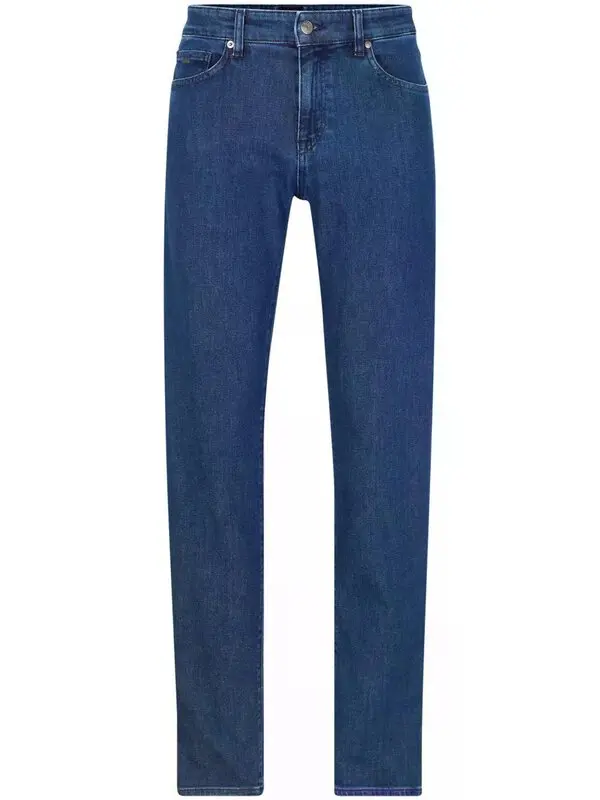 BOSS Mid-rise Straight-leg Jeans - Blue