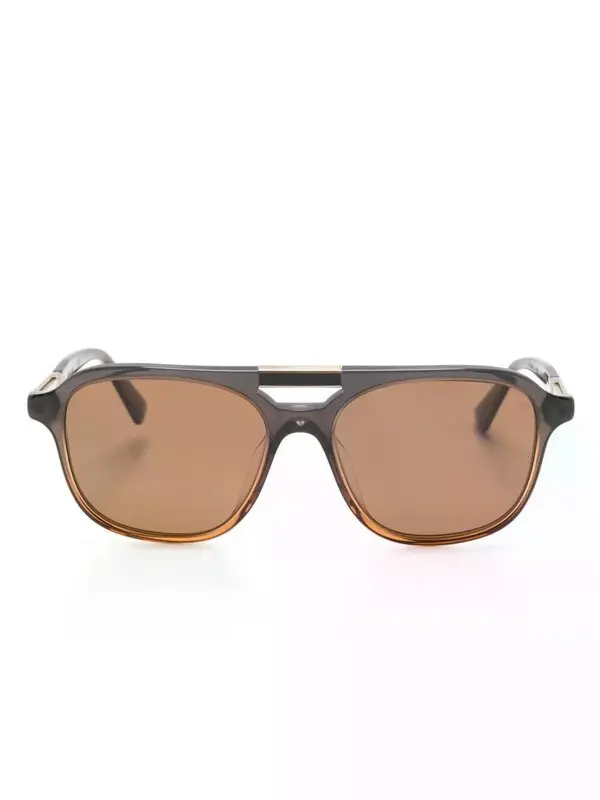 Brunello Cucinelli Pilot-frame Sunglasses - Brown