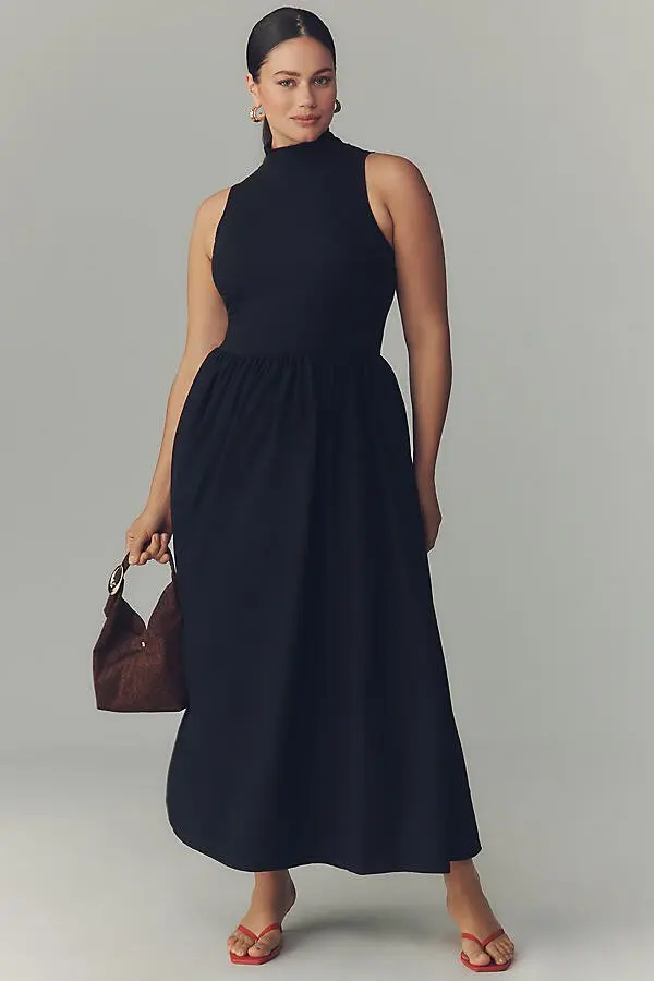 bandeau maxi beach dress Ash Cutout Bandeau Maxi Dress in Black – South Beach