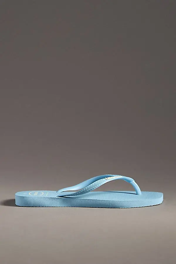 Havaianas Slim Square Thong Sandals - Blue