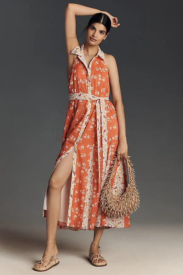 strapless open back dress WOMEN'S SLEEVELESS HALTER NECK OPEN BACK BODYCON SEQUINS MIDI DRESS –  Wholesalefashiontrends.com main image 1