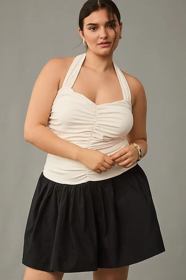 midi black halter neck dress Georgia Halter Neck Midi Dress main image 1