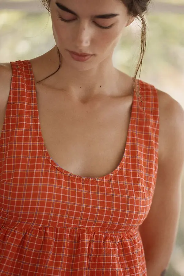 Anthropologie Apron Swing Tank Top