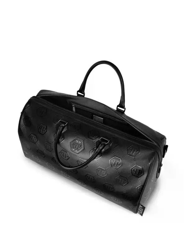 Philipp Plein Embossed Monogram Duffle Bag