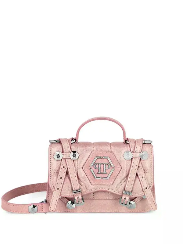 Philipp Plein Small Leather Tote Bag - Pink