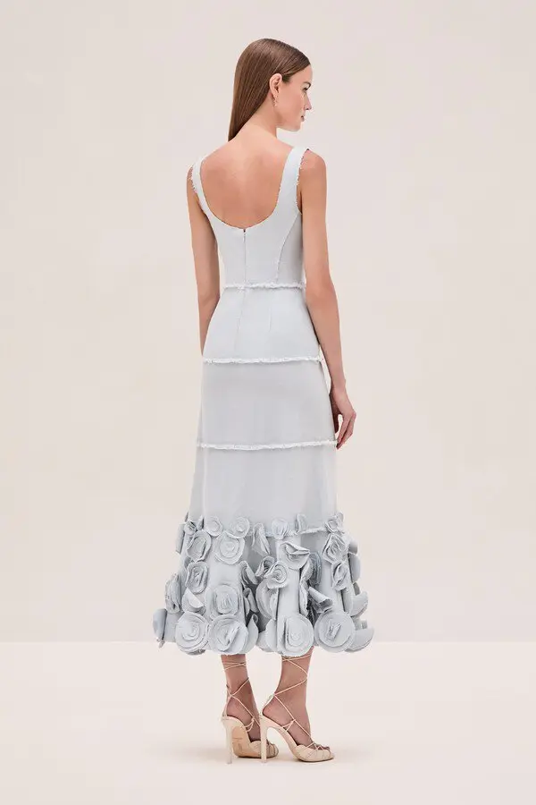 Alexis Demina Midi Dress - Blue