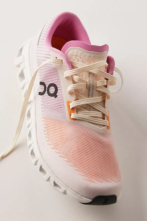 On Cloud 6 Push Sneakers - Tangerine/raspberry