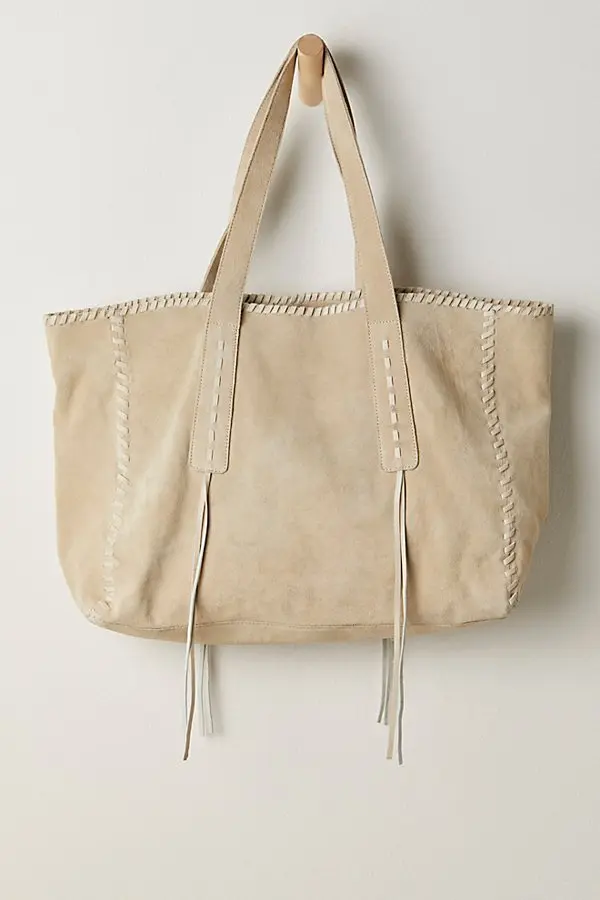 Free People Wren Whipstitch Tote - Taupe