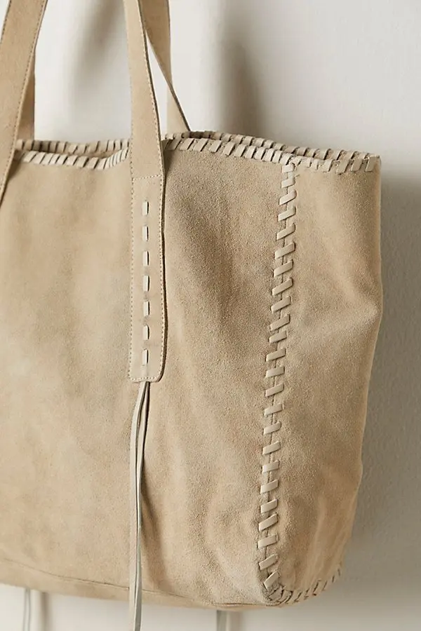 Free People Wren Whipstitch Tote - Taupe
