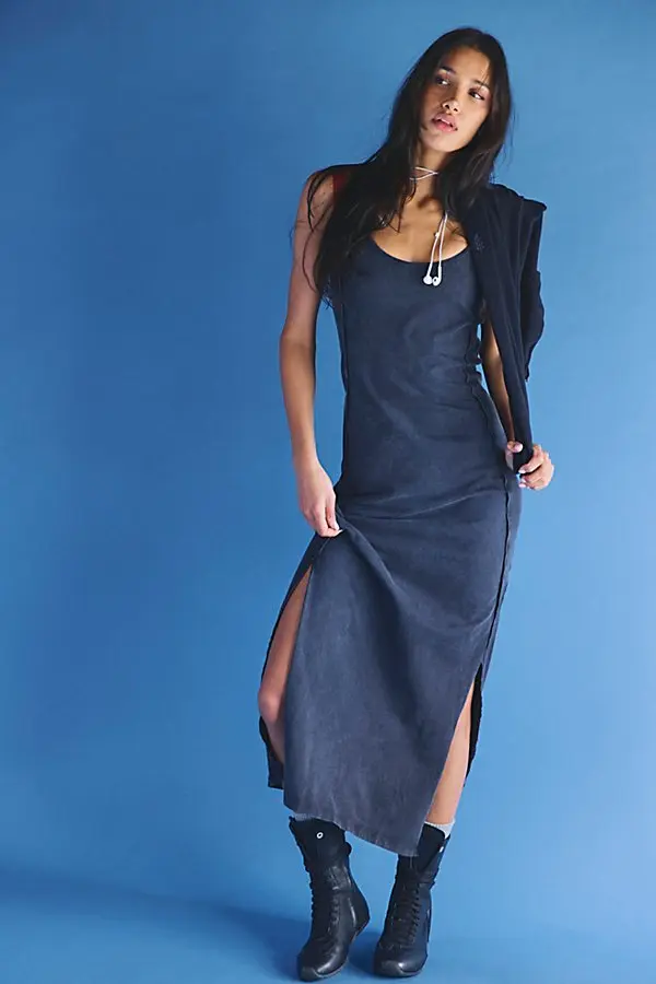 Free People Hot Shot Surf Maxi Dress - Black | Editorialist