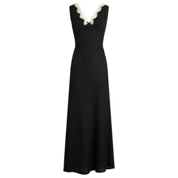 Rixo Sandrine Jacquard Midi Dress - Black