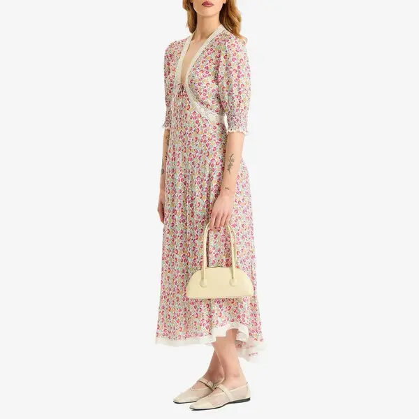 Rixo Amina Shell Pansy Dress