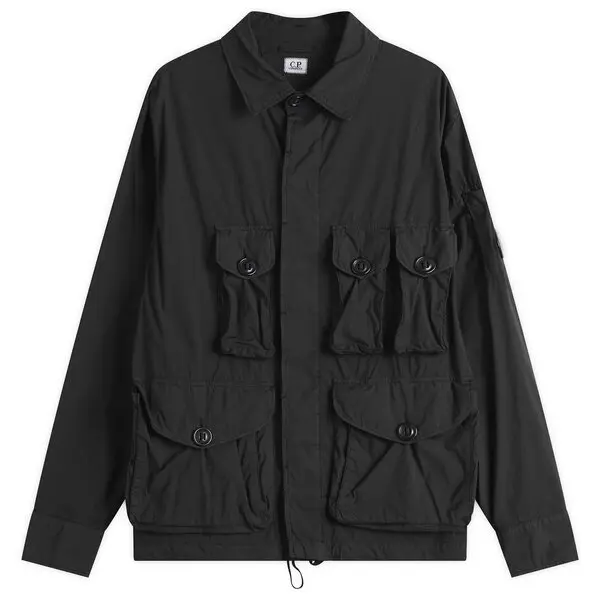 C.P. COMPANY Multi Pocket Shirt Jacket - Black