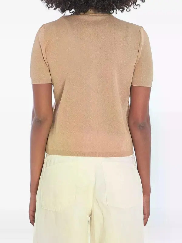 Moncler Logo Embroidered Short Sleeve Polo Shirt