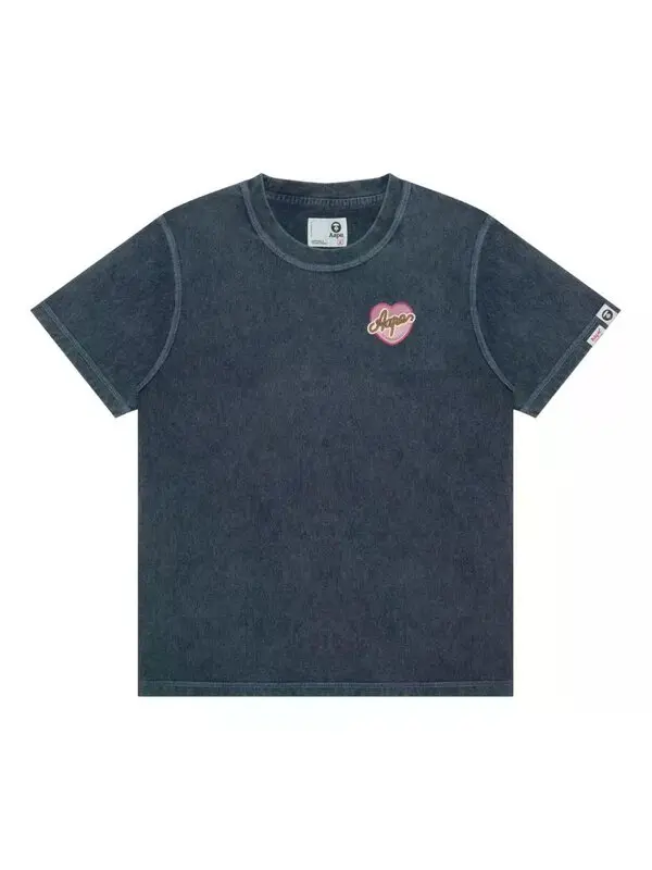 A BATHING APE Aape * Logo-patch T-shirt - Blue