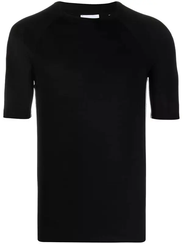 Burberry Logo Trim Fitted T-shirt